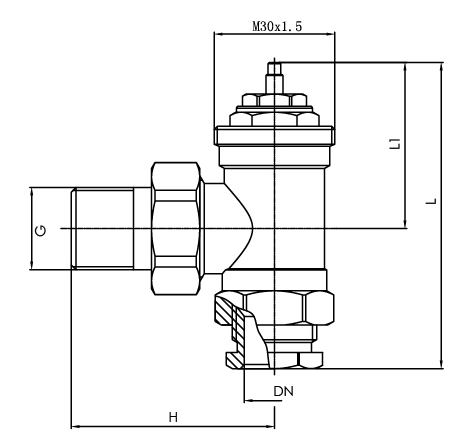 Angled Thermostatic Radiator Valves 1/2'' With Compression Adapter 15mm ...